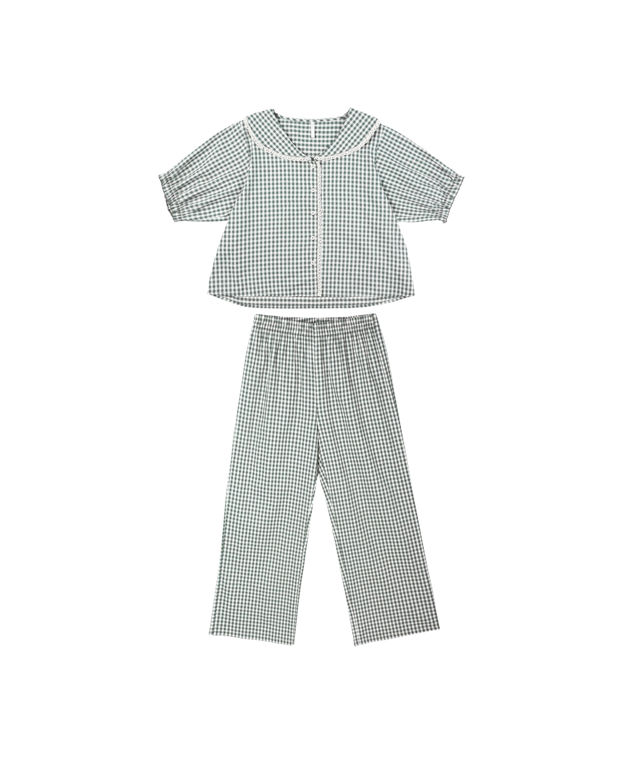 Ruffle Pajamas | Candy Cane Stripe | Marigold Modern Kids