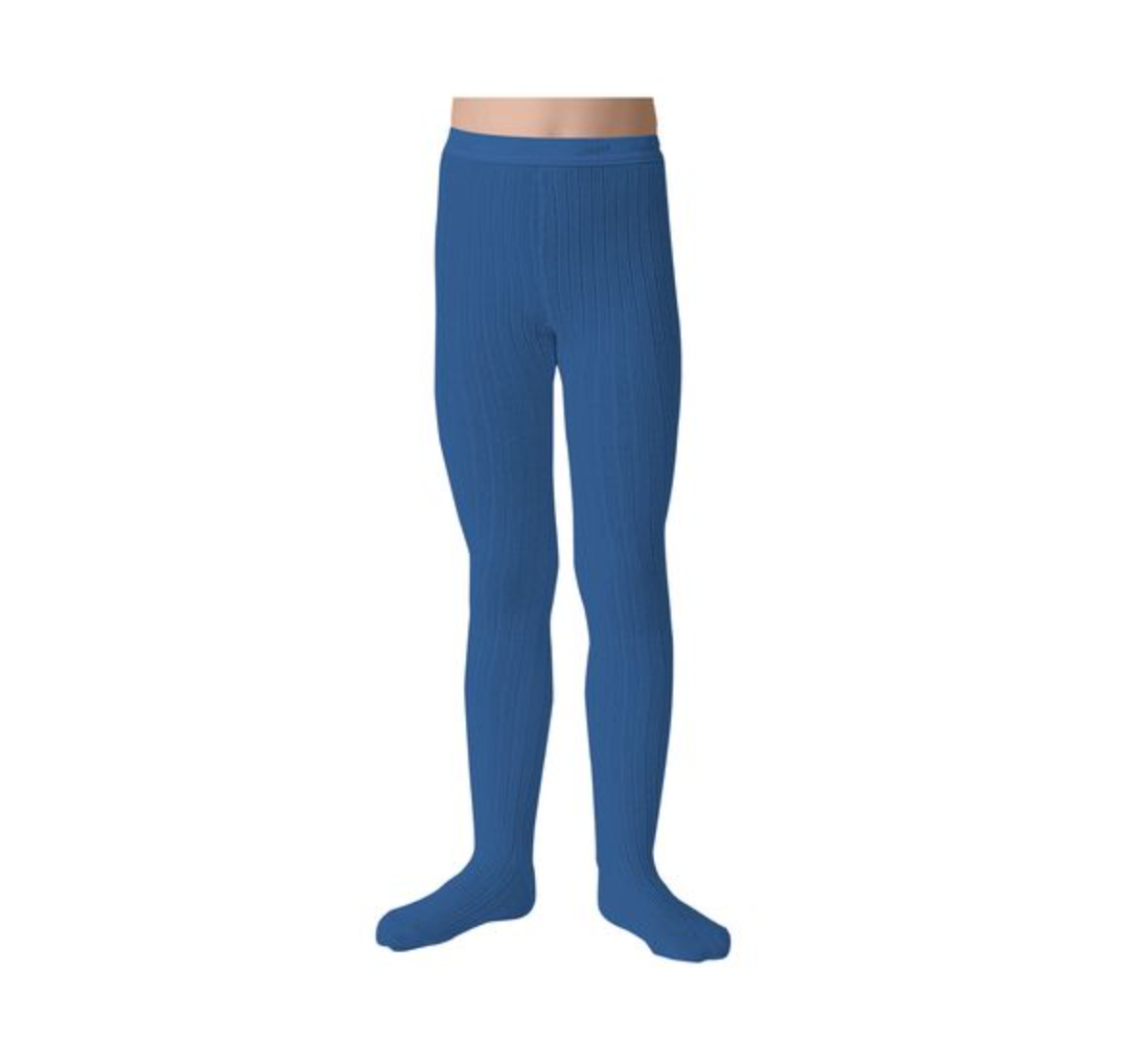 Louise Ribbed Tights | Blue Sapphire | Marigold Modern Kids