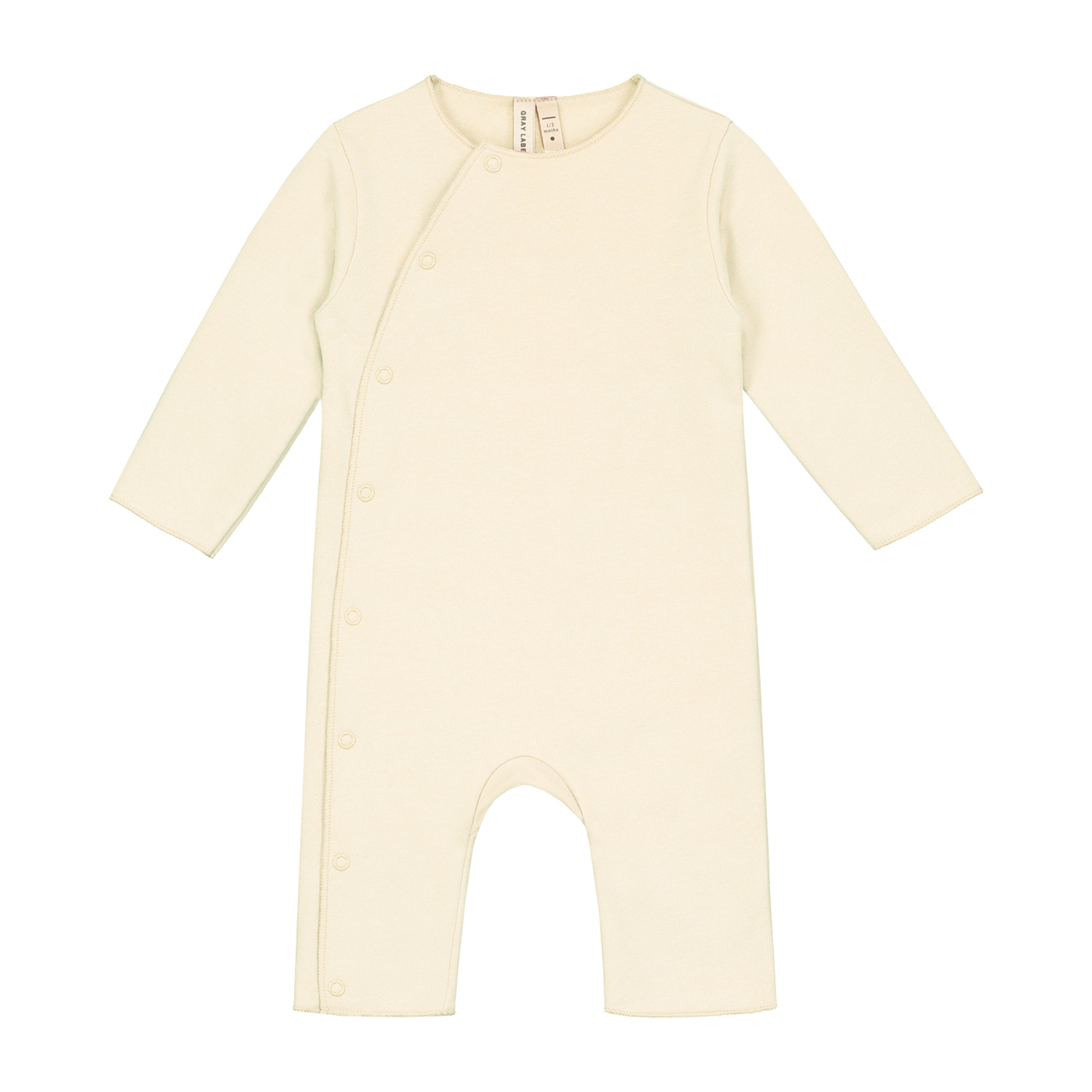 Gray Label Baby Suit With Snaps - Cream | Marigold Modern Kids