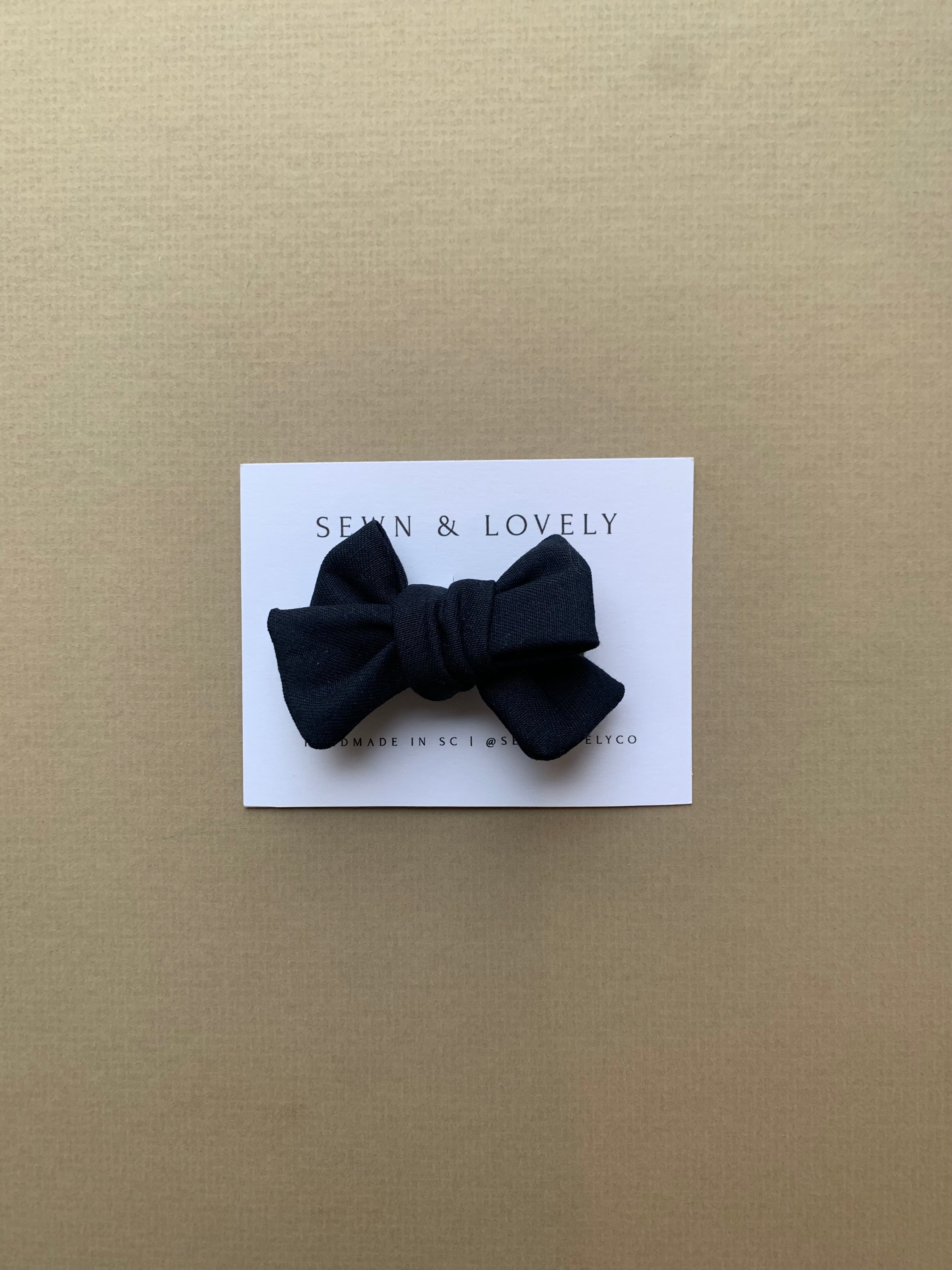 Pinwheel Bow | Denim | Marigold Modern Kids